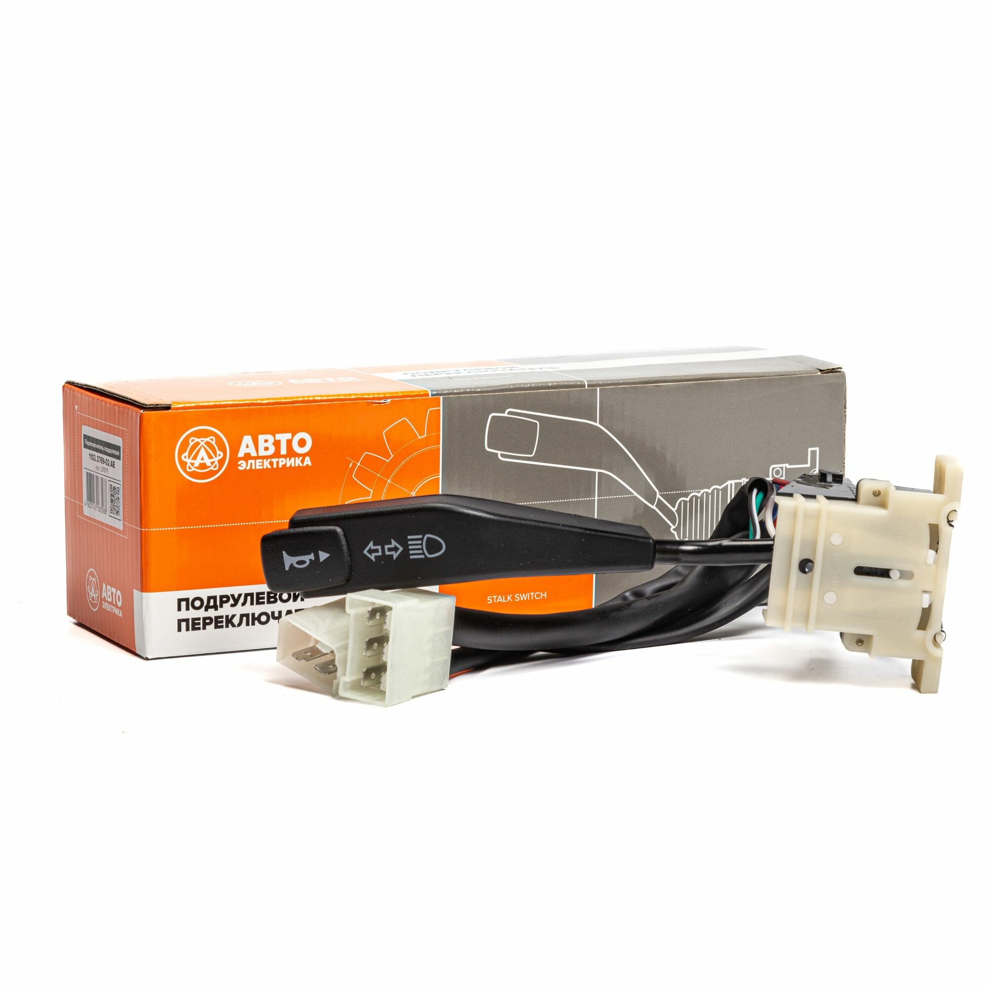 Переключатель подрулевой указателя поворота и света, н/о, для ГАЗ 3302, 3307, 3308, 3309 3310 урал 4320 60 61 63674 63685 арт 1102376902AE АвтоЭлектрика