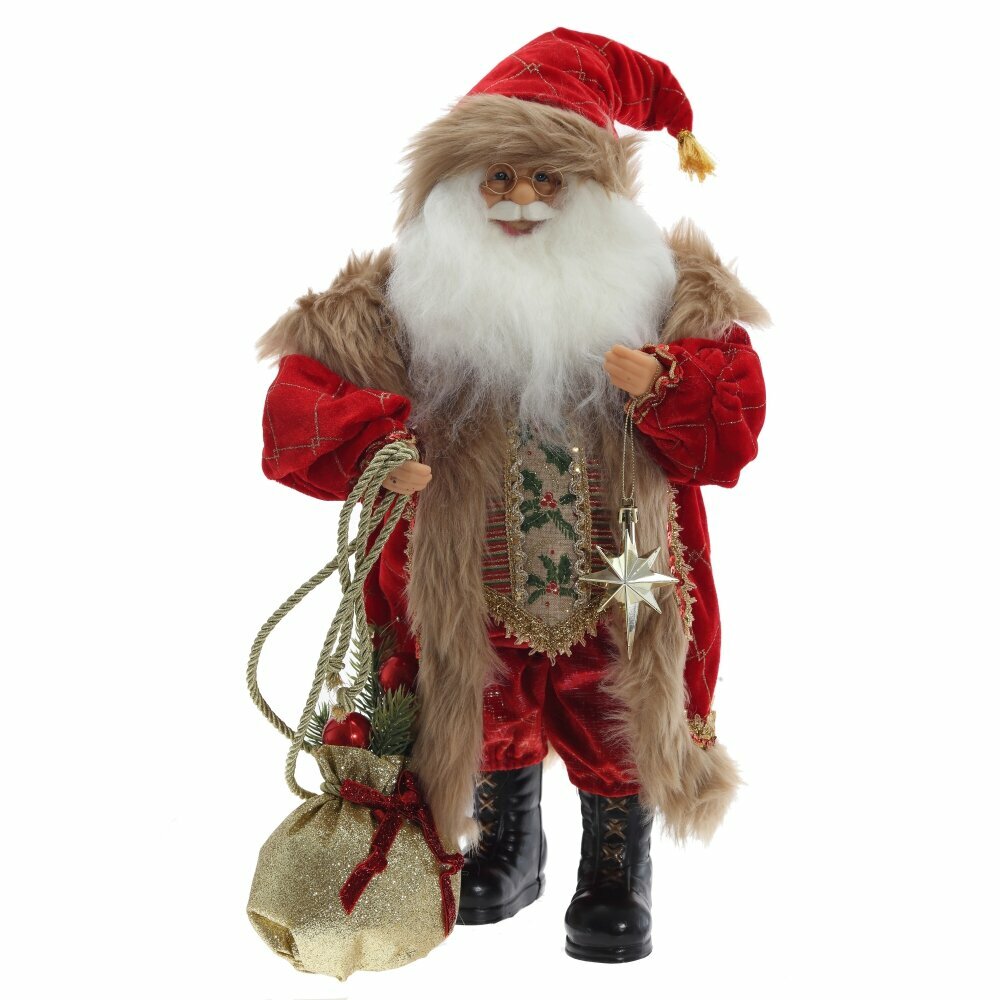 Дед Мороз, 24х18х64 см (полка 45 см.) KSM-821641