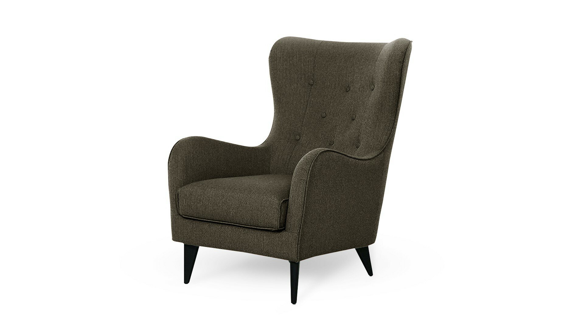 Кресло Бирмингем Strong 06 NOW 76x92x101 см, коричневый Рогожка, нераскладной Фиеста