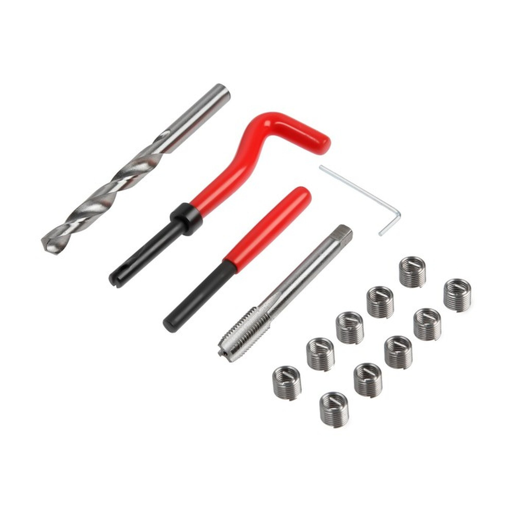 Набор для восстановления резьбы тундра, М10х1.5, 15 предметов