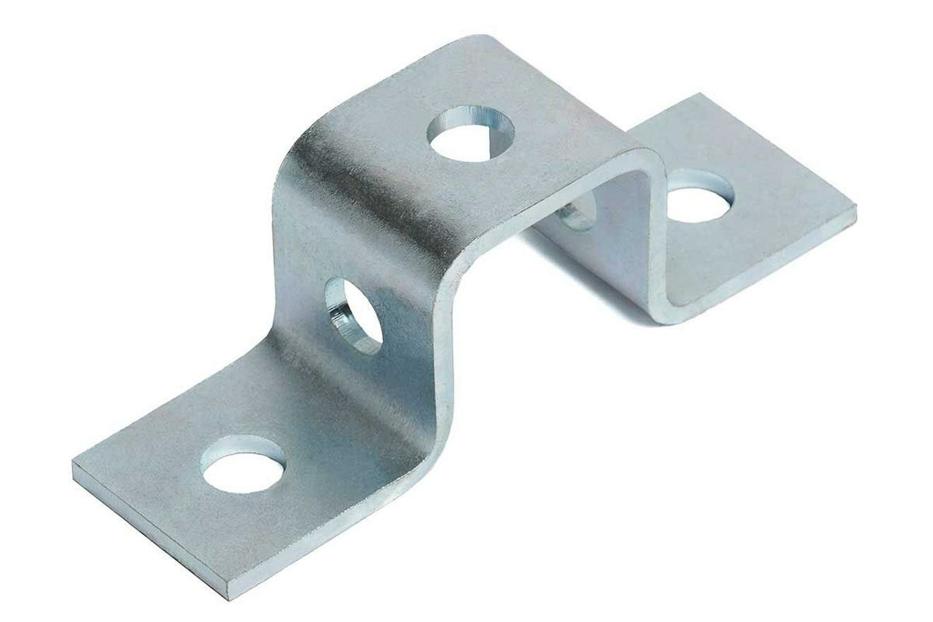 Седельный соединитель профиля HILST, 41х41х4 мм, 4 шт, серебристый