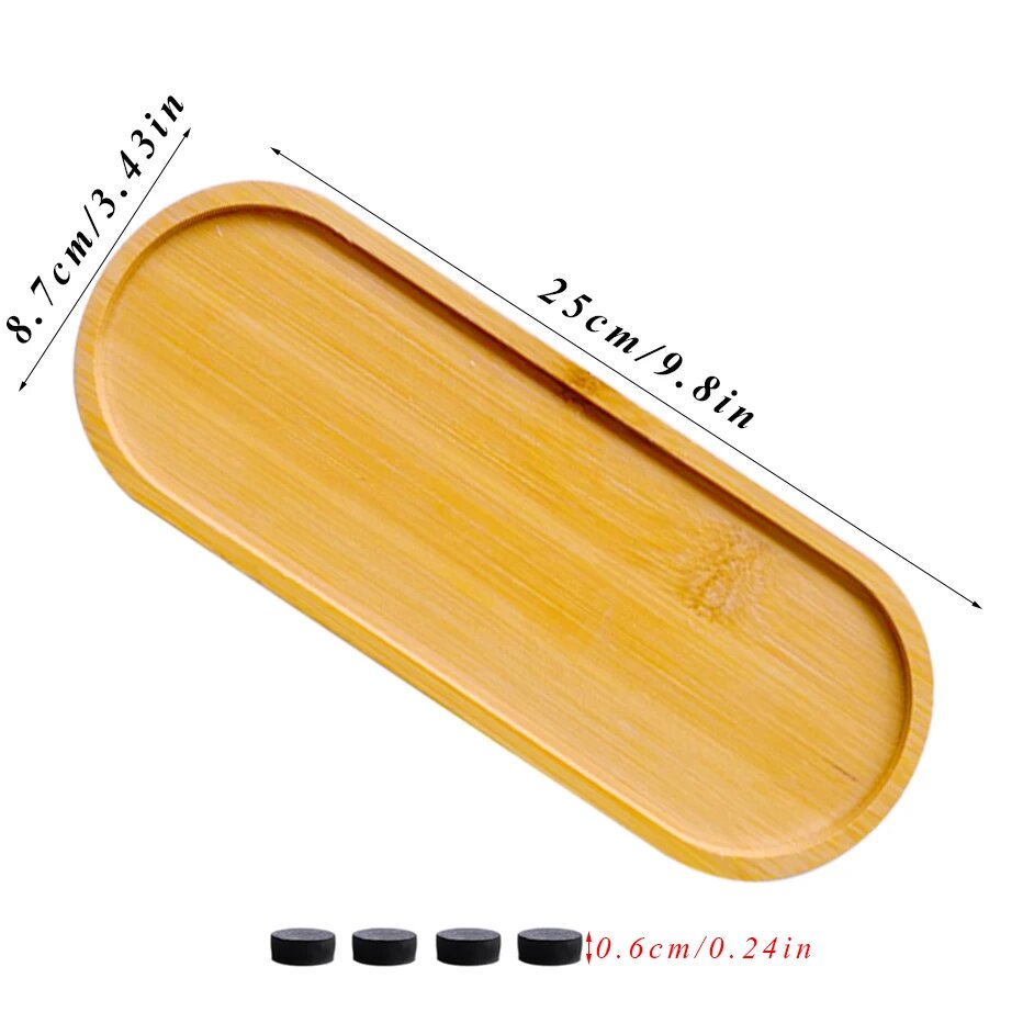 Нескользящий бамбуковый поднос для ванной комнаты TY001 D