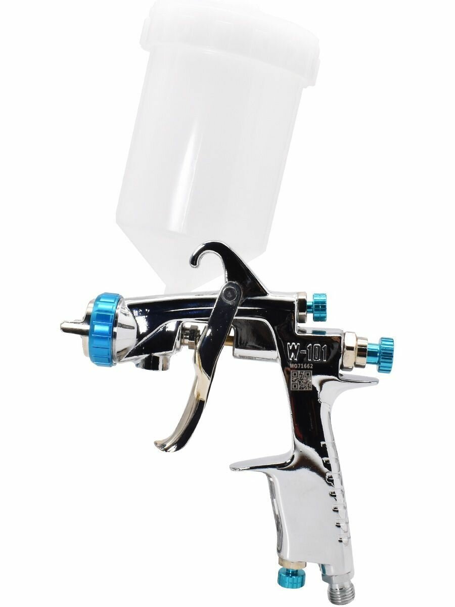 Краскораспылитель пневматический W-101-152G, боковое расположение бачка, 400 мл
