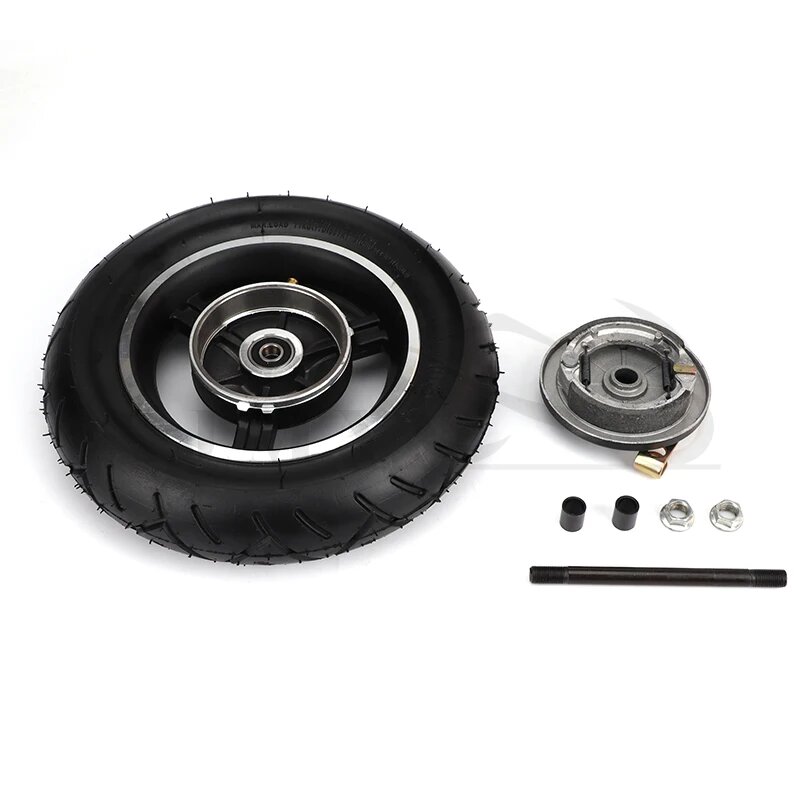 10-дюймовое барабанное тормозное колесо для электрического скутера 10x2,5, электрический барабан с барабанным тормозом, подходит для аксессуаров для электрических скутеров