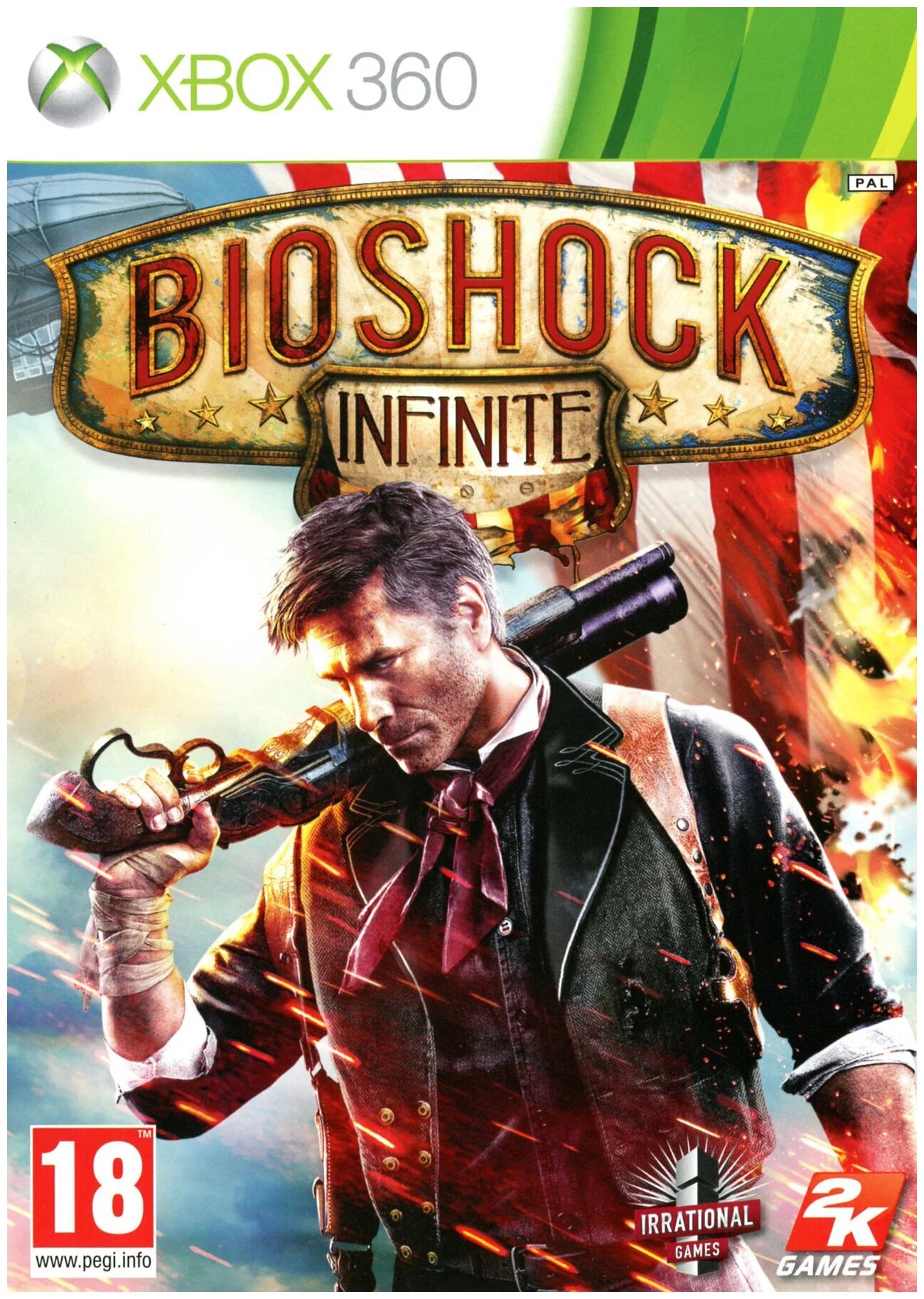 Уценка! Игра Bioshock Infinite, для Xbox 360, Blu-Ray, шутер, от первого лица