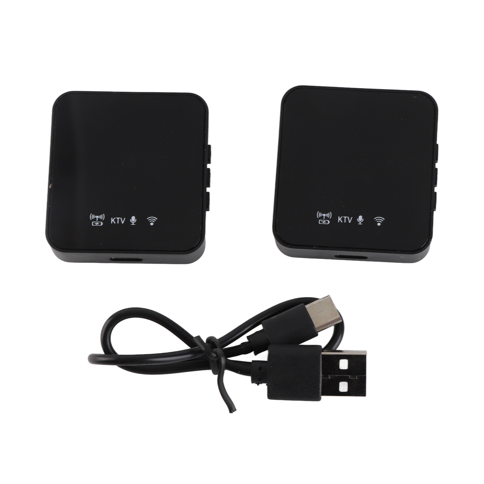 Wireless Microphone Noise Canceling LED Display Lapel for Live Broadcasting Recording