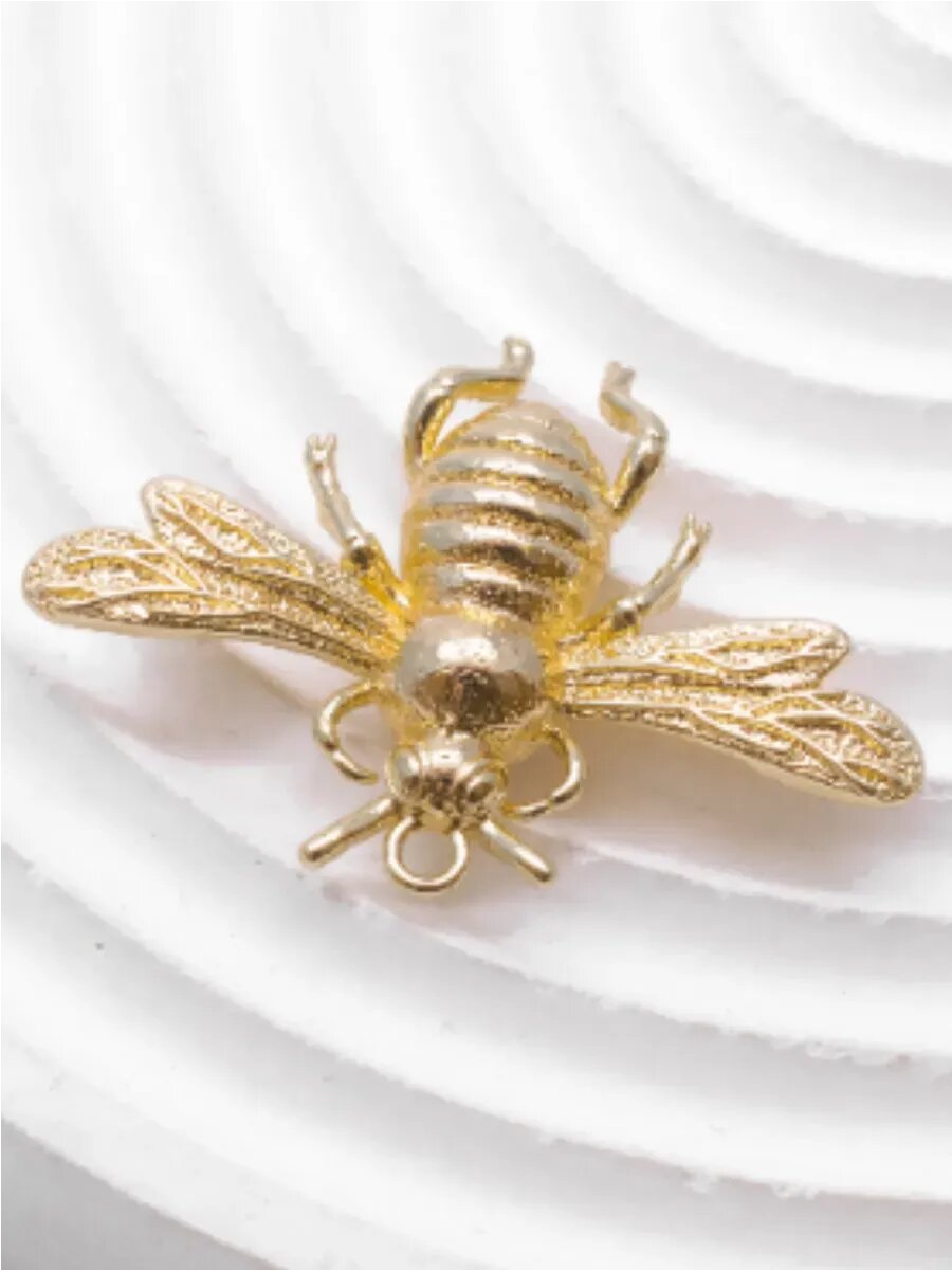 8222 оригинальная подвеска в позолоте шмель-пчелка 1 штука