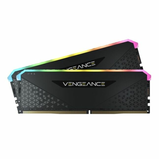 Оперативная память Corsair Vengeance RGB RT Black (CMN16GX4M2Z3600C18) DIMM DDR4 16 ГБ - 2 шт, 3600 МГц