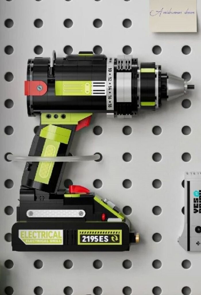Конструктор 3Д RTOY Электрическая Дрель, 638 деталей - WL2195