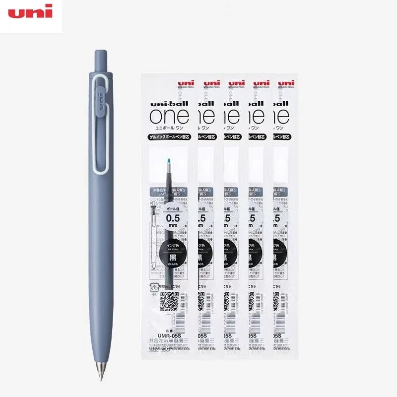 Uni Ball One F черная гелевая ручка 0,5 мм 0.5 pen 0.5mm refill, 4