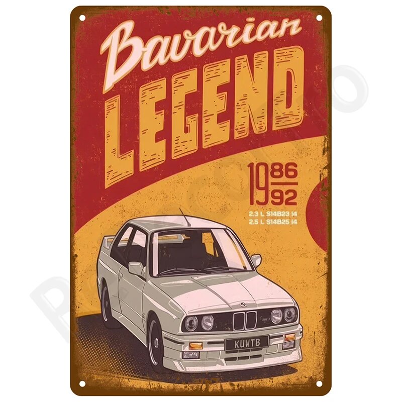 Жестяная вывеска "Bavarian Legend" ARDB 41157