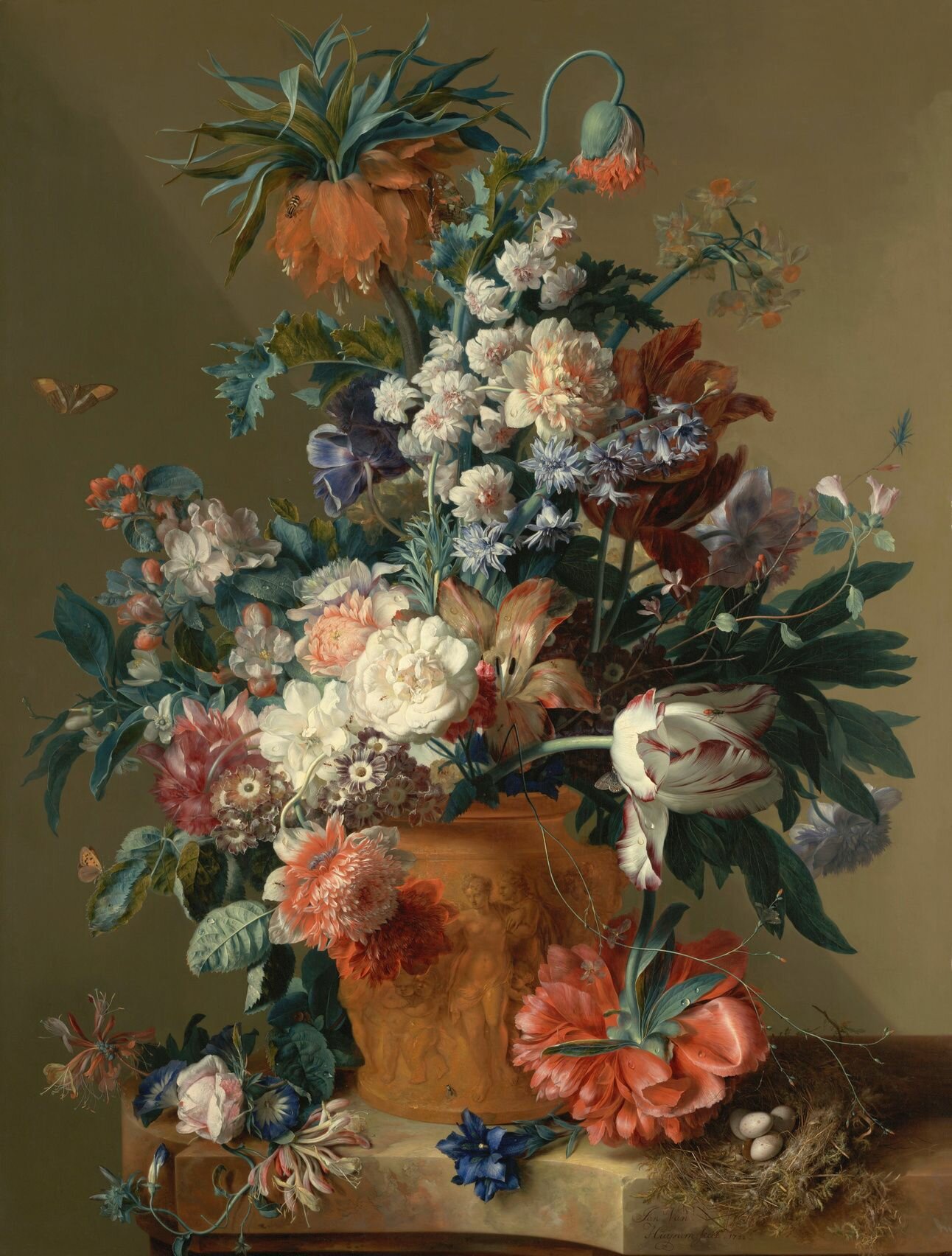 Картина Ян ван Хейсума Ваза с цветами 45х60 см