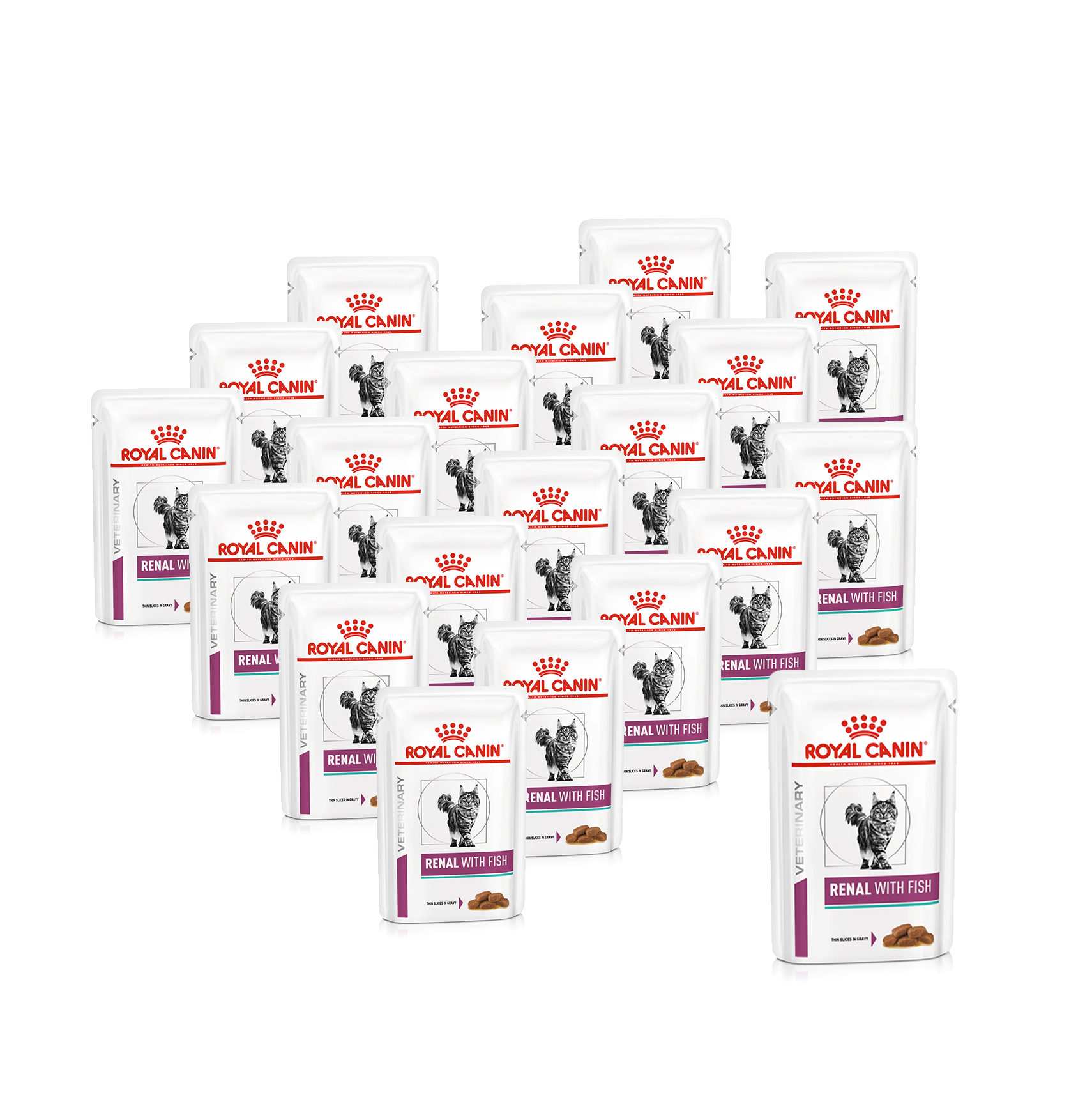 Royal Canin RENAL WITH FISH (ренал С рыбой) Корм влажный для кошек для поддержания функции почек, 85 г x 20 шт.