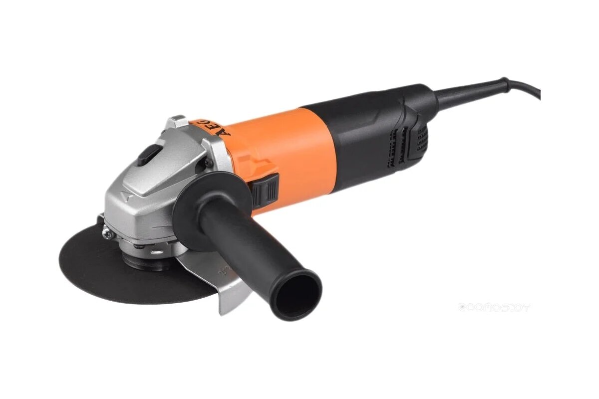 Шлифмашина угловая AEG WS8-115S, с защитным кожухом и дополнительной рукояткой