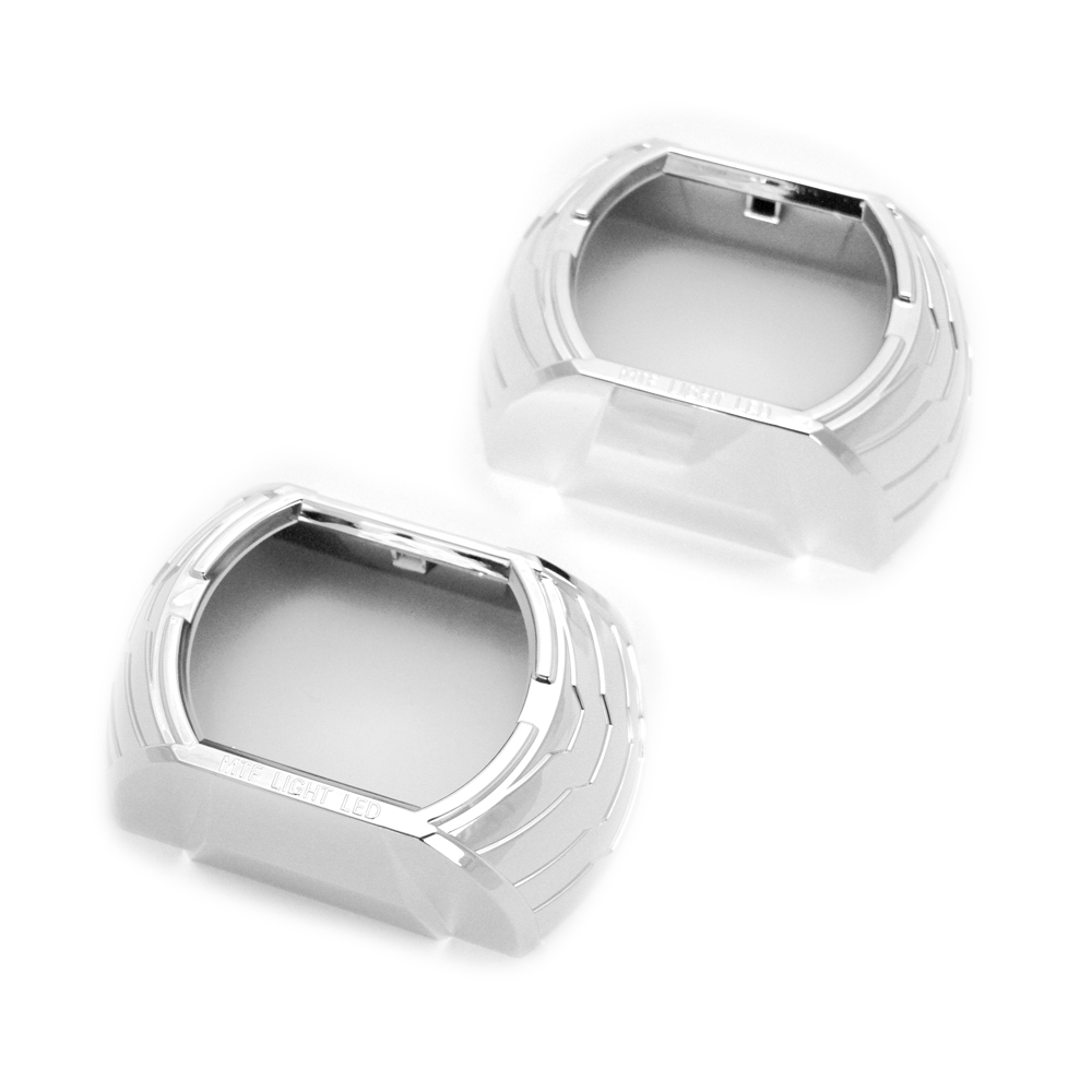 Маски MTF Light №01S для Bi-LED линз 3" прямоугольные, хром. 2шт.