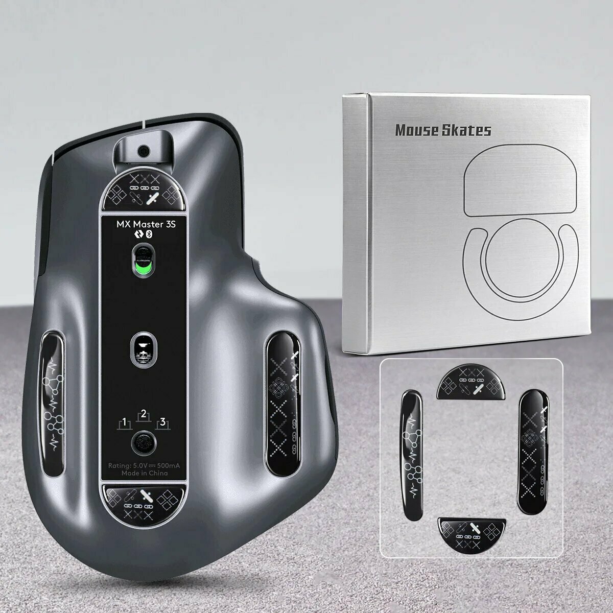 Стеклянные коньки для мыши Logitech MX Master 3/3s emotal, sbt pattern 111