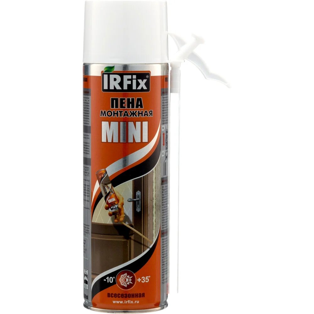 Пена монтажная бытовая всесезонная IRFIX Mini 500мл 10004