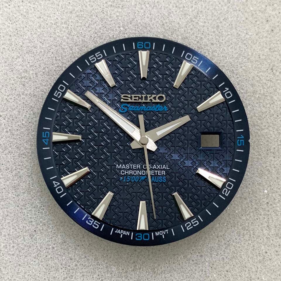 Циферблат часов диаметром 33,5 мм с зеленой подсветкой Подходит для 41-миллиметрового механизма NH35