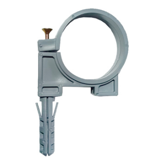 Хомут крепление канализационной трубы 50 (серая)