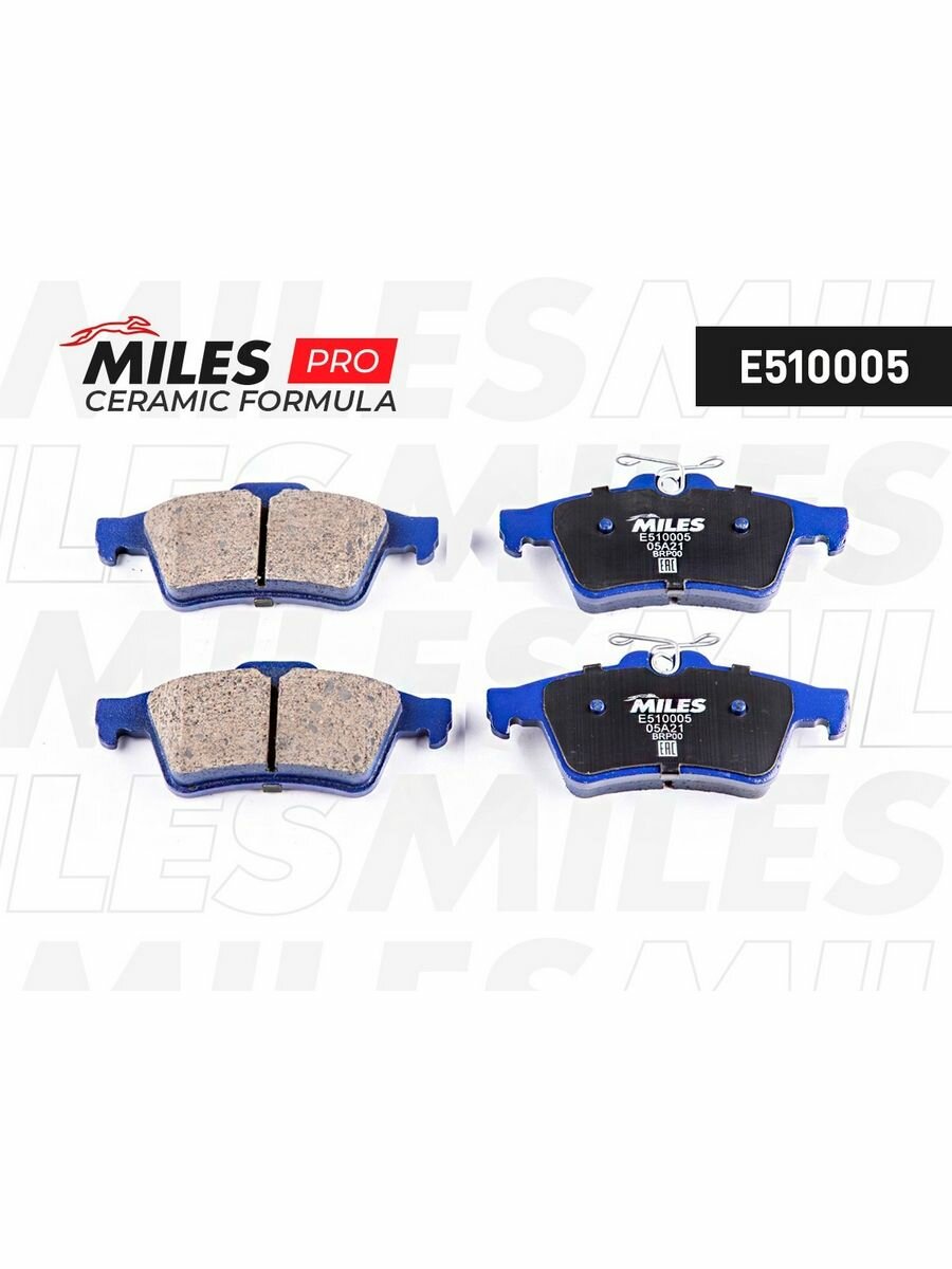 Колодки тормозные дисковые задние MILES E510005 для CITROEN C5, FORD C-Max, JAGUAR XF, MAZDA 3