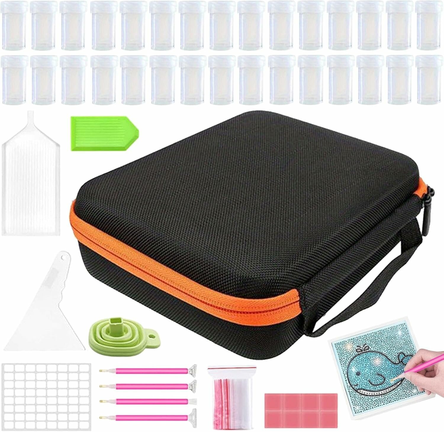 Ящик для хранения алмазного искусства, 30 контейнеров для хранения алмазной живописи