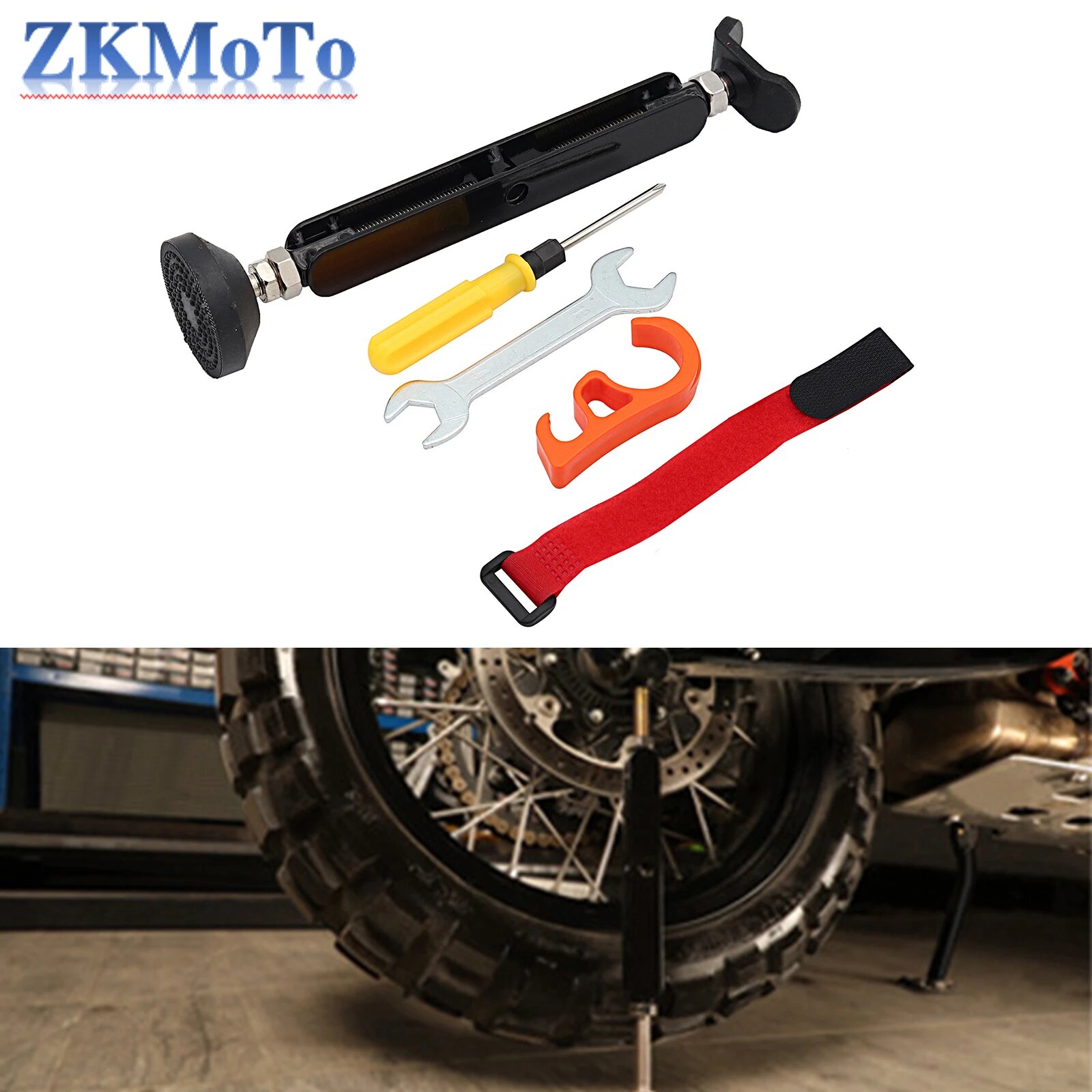 Портативная подъемная подставка для мотоцикла, аварийная боковая подставка на заднее колесо, подставка для Honda Yamaha Kawasaki KTM Suzuki и т. д.
