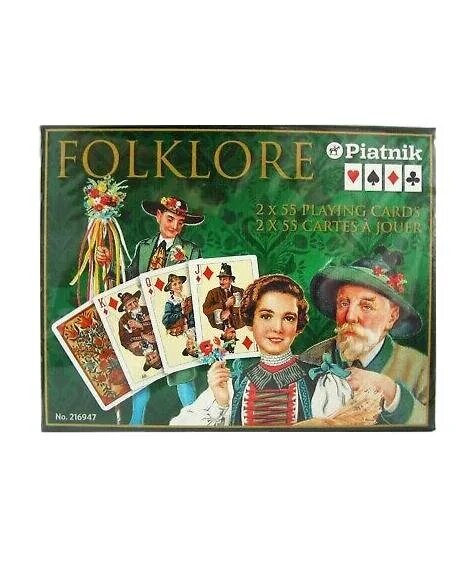 Игральные карты "Folklore", 2х55 листов, карточный набор, Piatnik