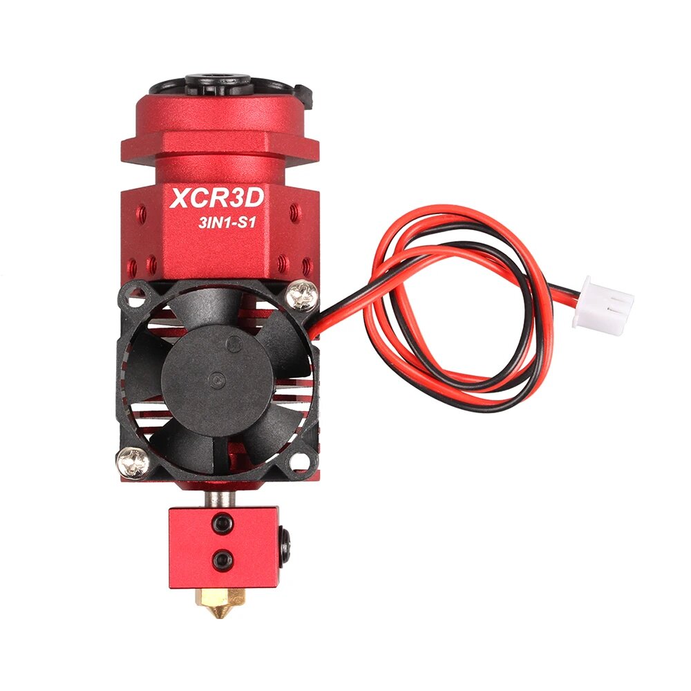 Печатающая головка XCR3D 3IN1-S1 Red, 24V fan
