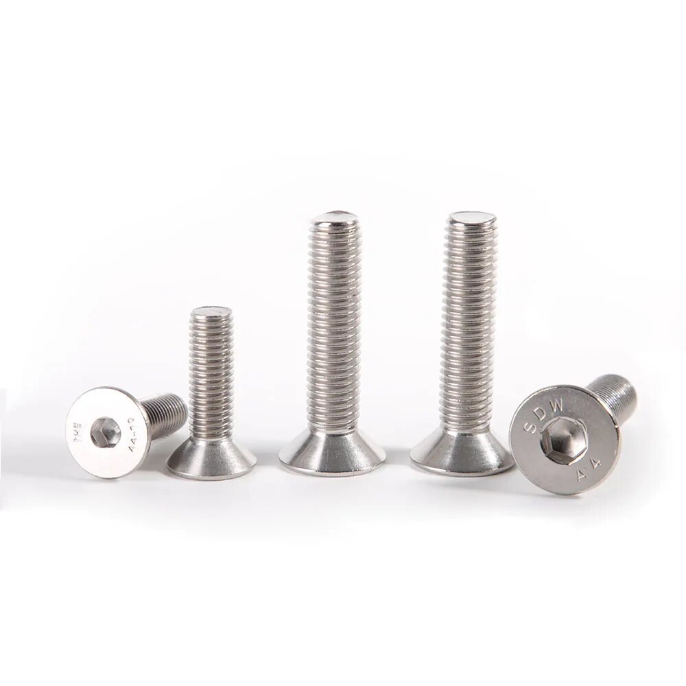 Болты DIN7991-A4 из нержавеющей стали М3-М16 100mm, 5pcs M12