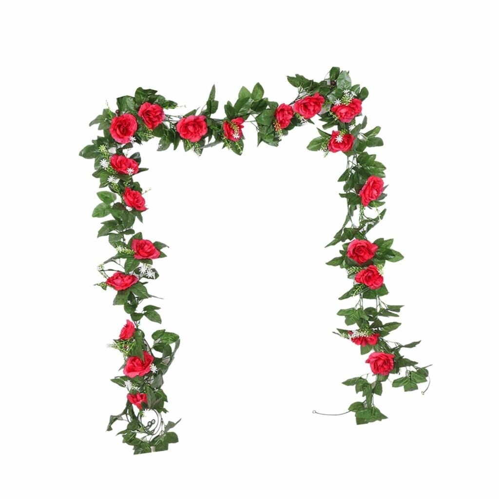 (1) Крытый гостиной моделирования 10 голову роза ротанга декоративные стены висит