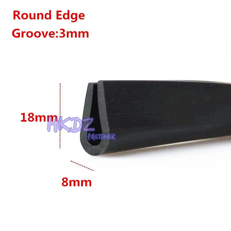 Черная резиновая уплотнительная лента для стекла