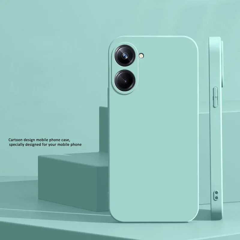 Чехол для Realme 10 4G, Модный мягкий силиконовый ударопрочный бампер для Cyan, For Realme 10 4G