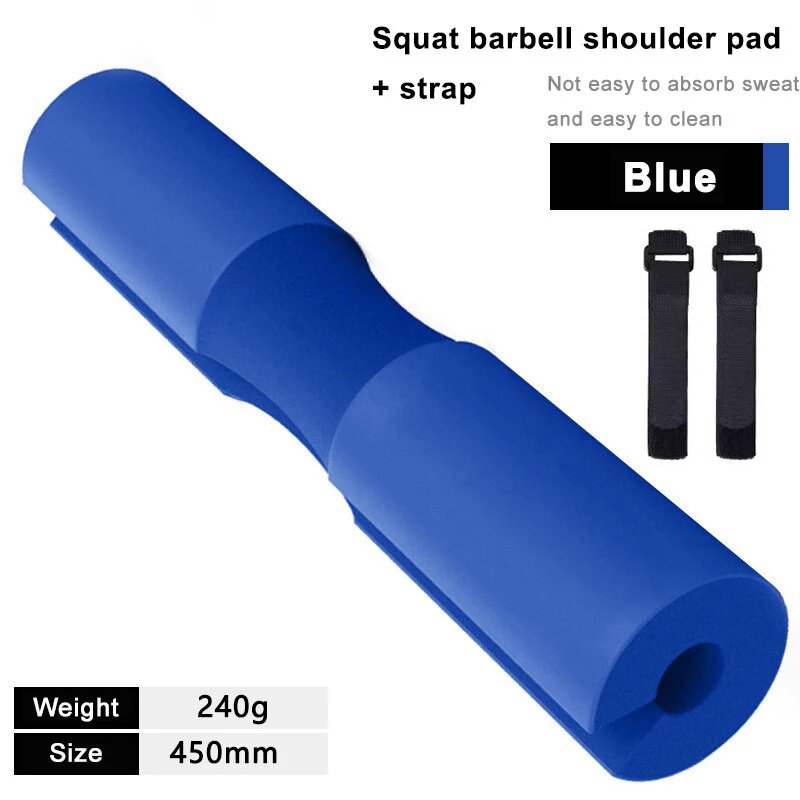 Накладки на гриф штанги толстые нескользящие для фитнеса Синий, 88-Blue