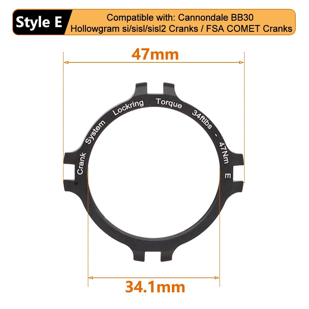 Стопорное кольцо HEPPE Style E для шатунов Cannondale
