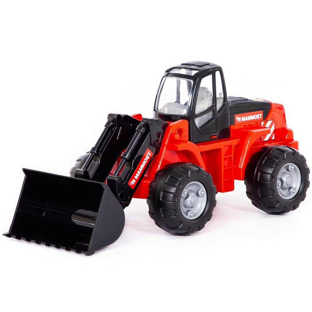 Трактор погрузчик 207-01 MAMMOET 32*16*16,5 см, ковш поднимается, пластик, в сетке