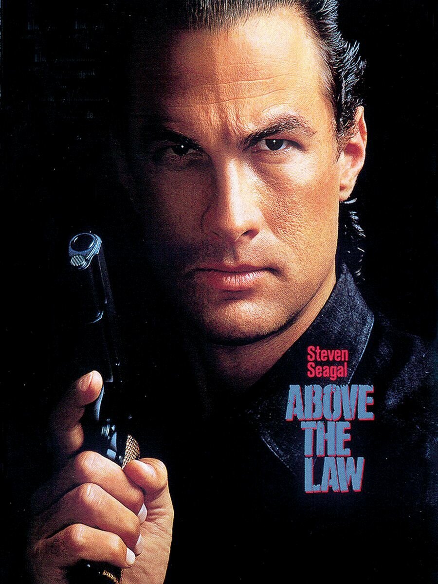 Постер. Герои боевиков. Над законом (Стивен Сигал) Киноафиша. Формат А3.