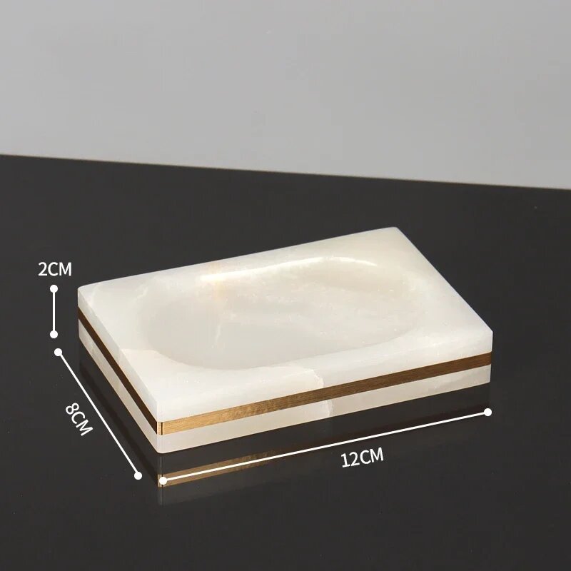 Набор аксессуаров для ванной комнаты из мрамора, Soap dish A