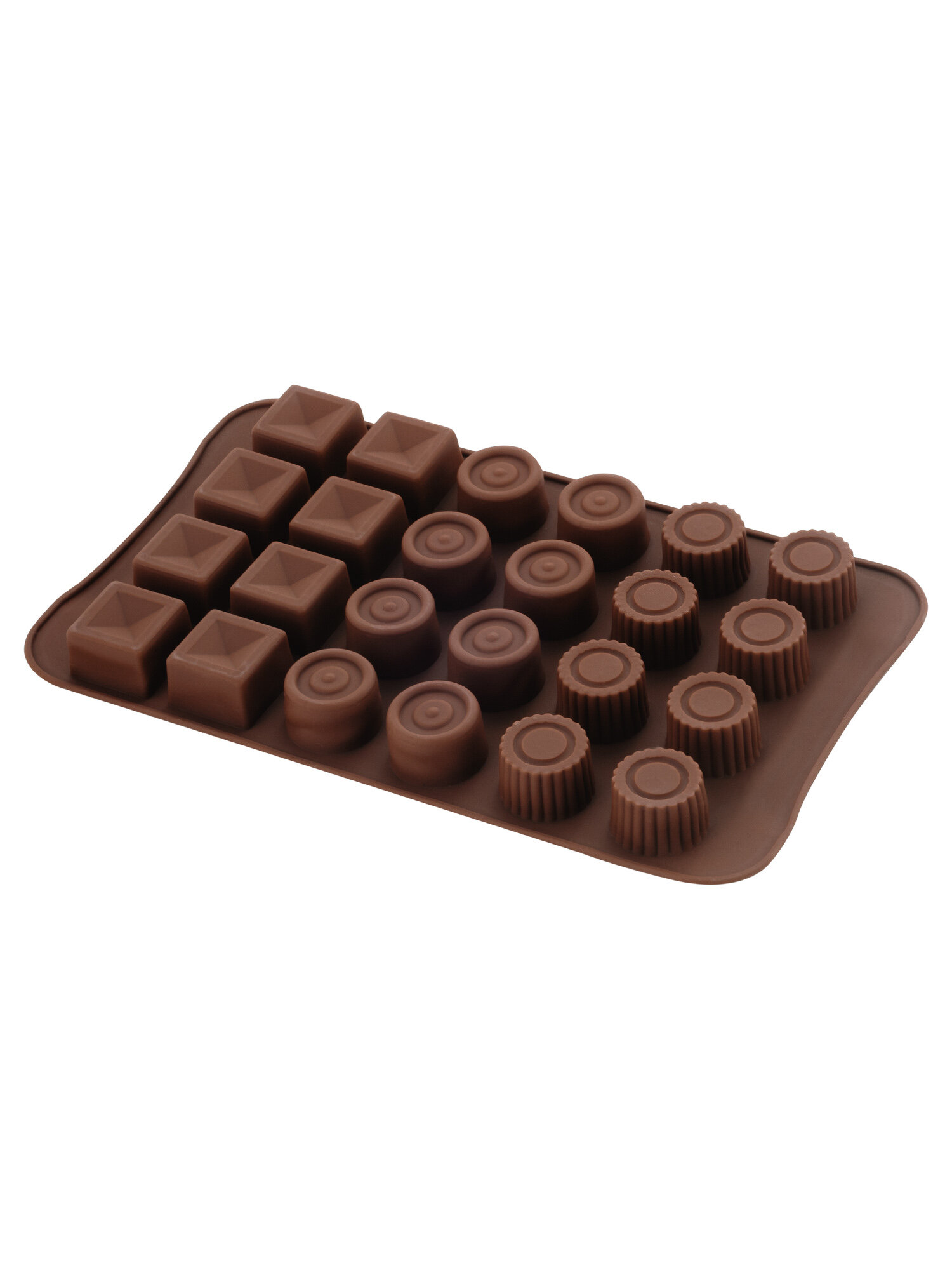 Силиконовая форма Mirus Group для шоколада, мармелада, конфет, льда / Размер 23 х 14 х 2 см