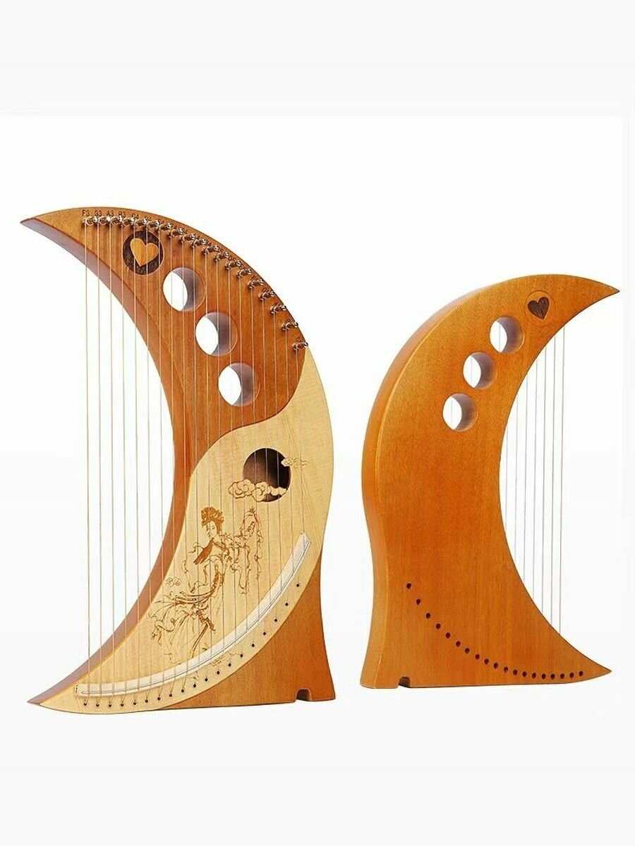 Циньская 9-тональная арфа-Лайя Цинь (фортепиано на лунной арфе)