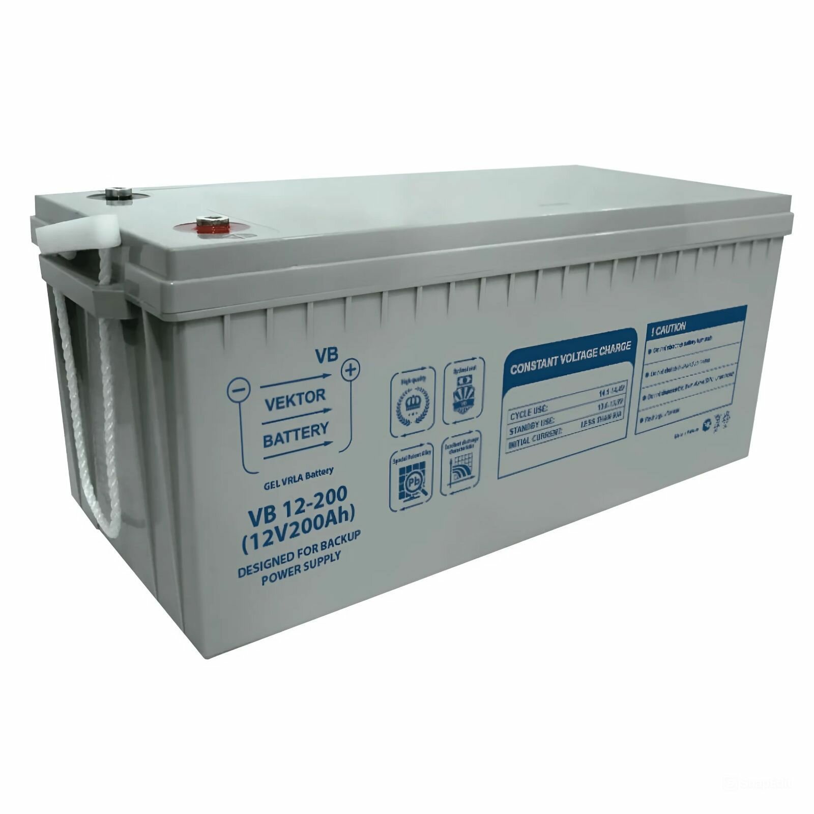 Аккумулятор VEKTOR ENERGY VB12-200, 12В, 200 Ач, технология AGM