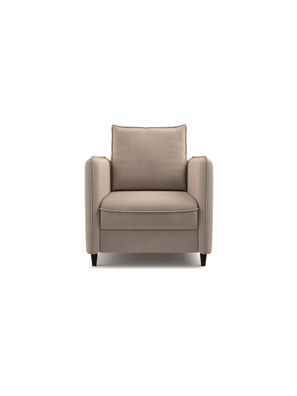 Кресло PUSHE Фьорд New нераскладное велюр, бежевый Balance 130