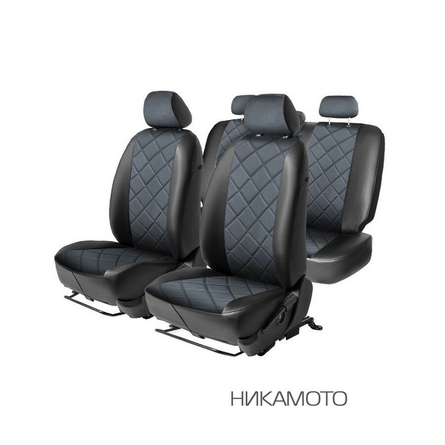 RIVAL SC.6005.4 Авточехлы, Lada Granta Sd, Lb, задняя спинка цельная 2012-2018 2018-кроме Drive Active и Club/ Datsu