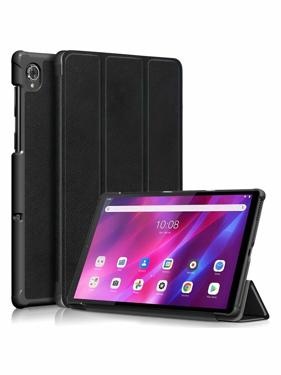 Чехол на Lenovo Tab 10.1 2025 (TB-311FU) / ZhaoYang K10c (TB311XC), 10.1 дюйма, 2025 года, умный с магнитом, черный