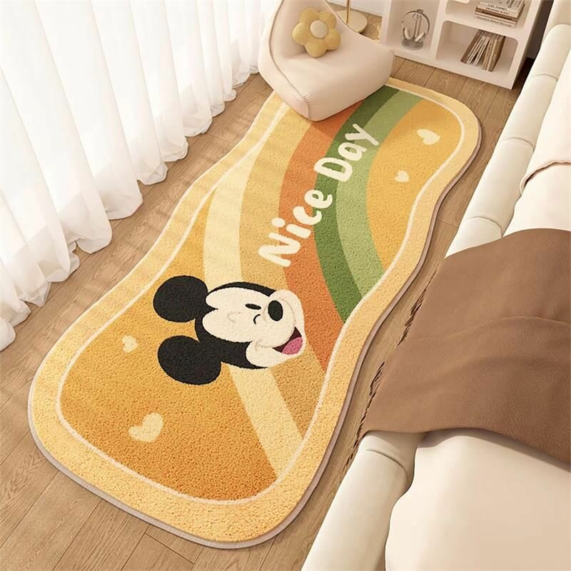 Мультяшный kоврик прикроватный мягкий, имитацией кашемира, ковер для спальни, гостиной, Детская, Коврик прикроватный