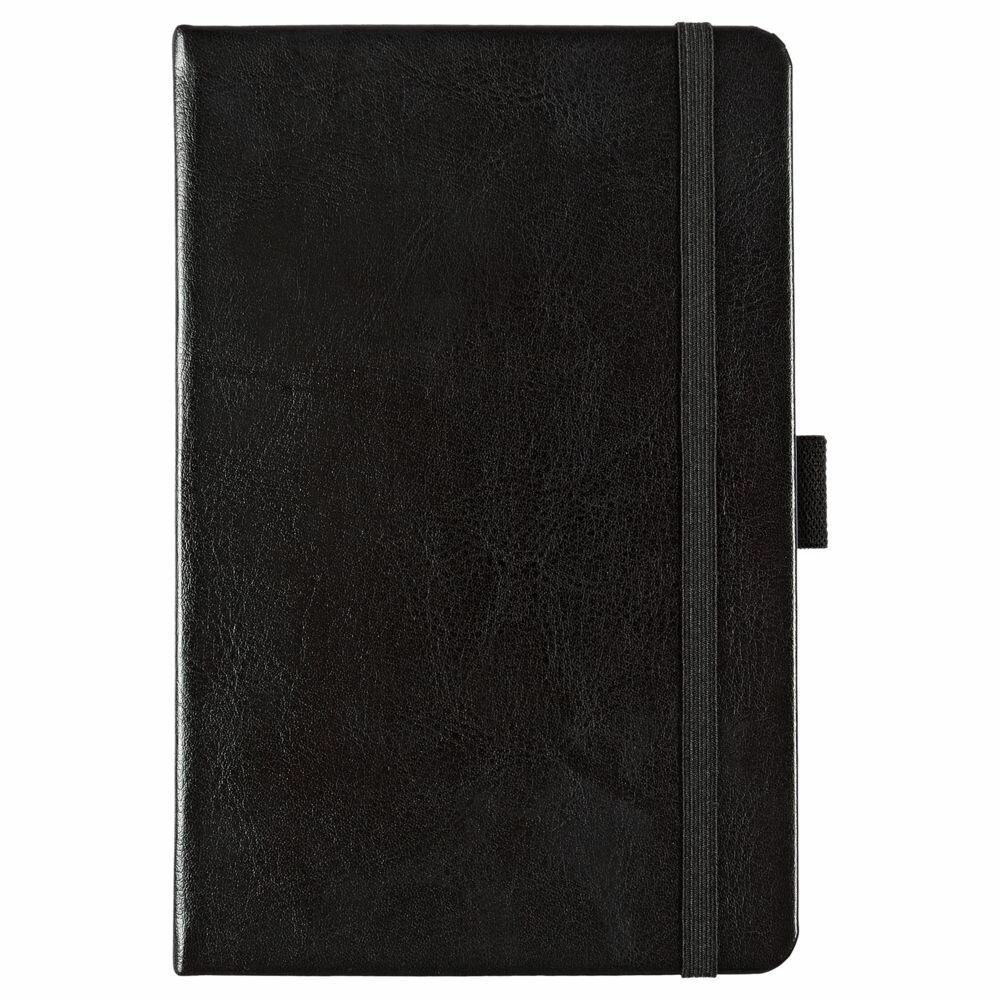 Блокнот Freenote Mini, в линейку, черный, искусственная кожа, 10,7х16х1,4 см
