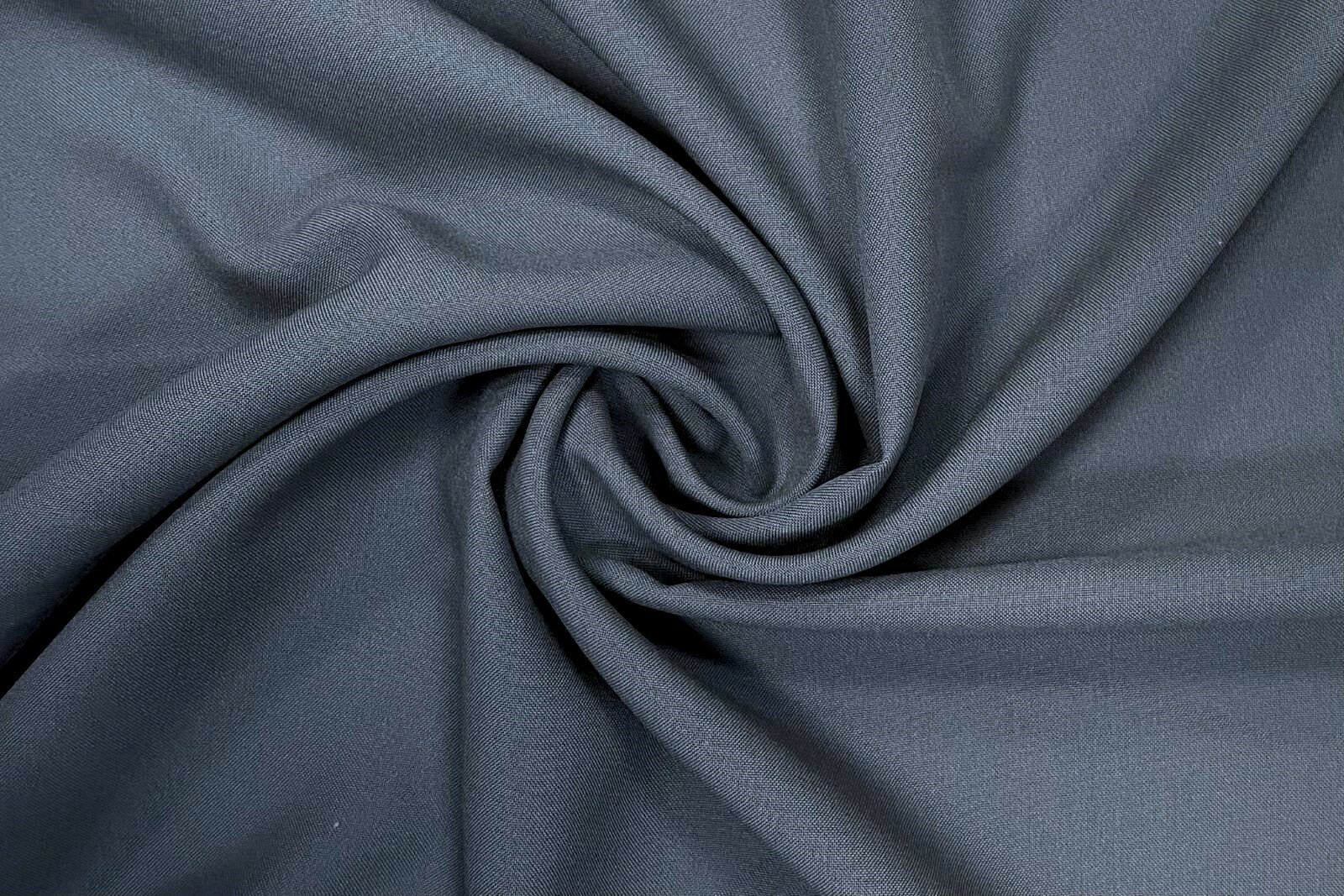 Ткань костюмная двусторонняя серо-голубого цвета, 250 г/пм, ш148см, 0,5 м