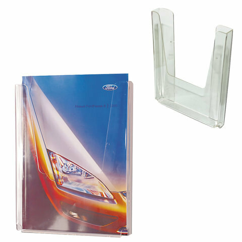 2 шт. Подставка настенная для рекламных материалов вертикальная (290х215х32 мм), А4, № 12, №12