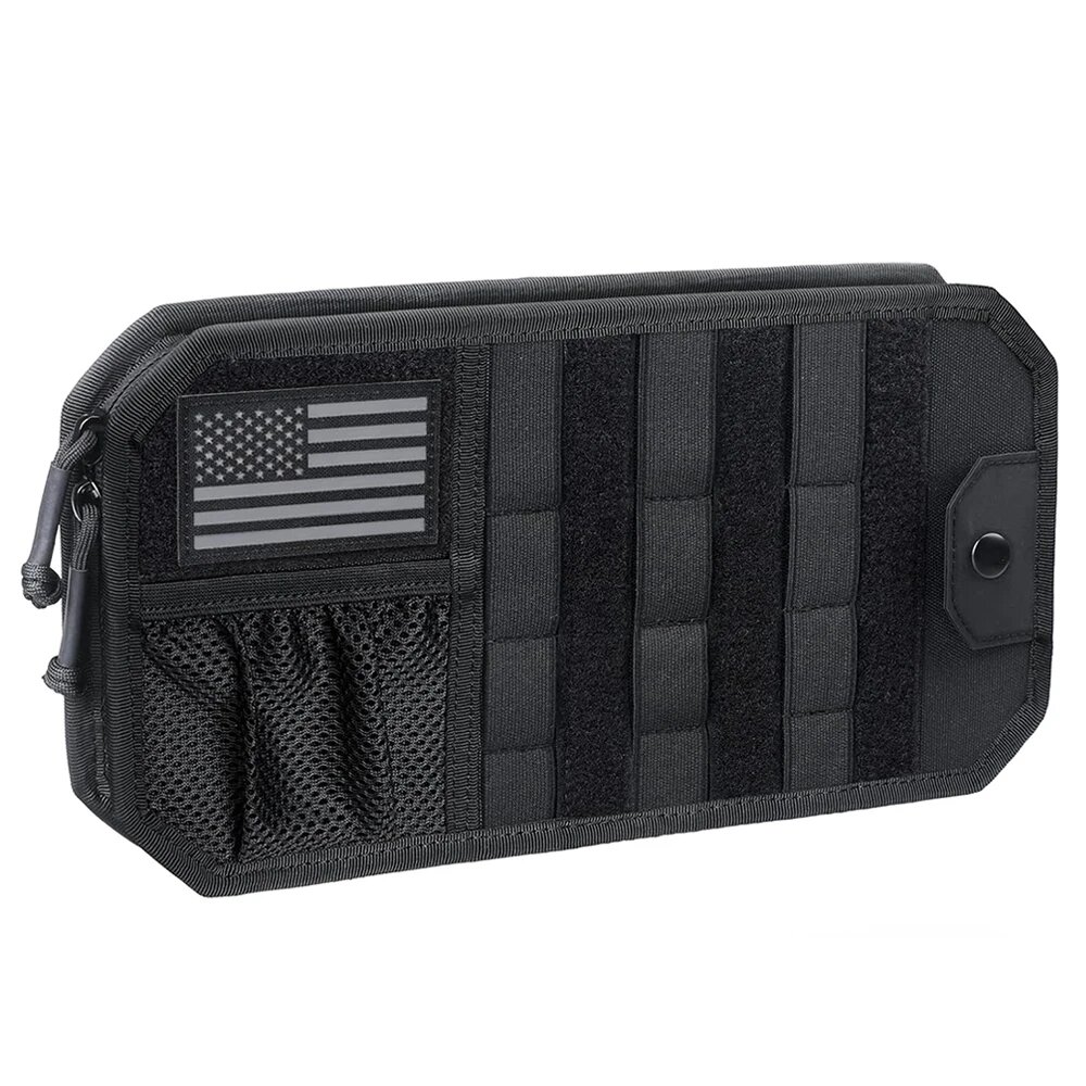 Черный кошелек Molle с флагом США