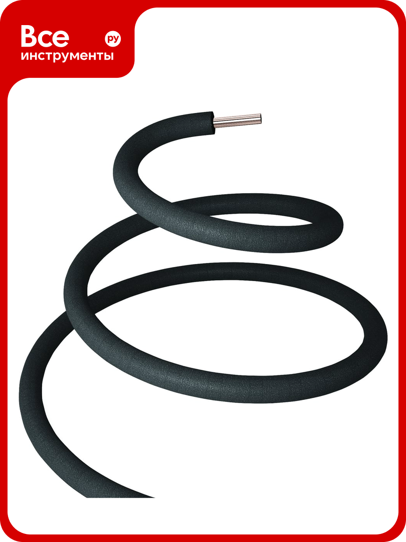 Теплоизоляция для кондиционеров и вентиляции, трубка Black Star 10/6-2 м Energoflex EFXT010062BS Н0000015808