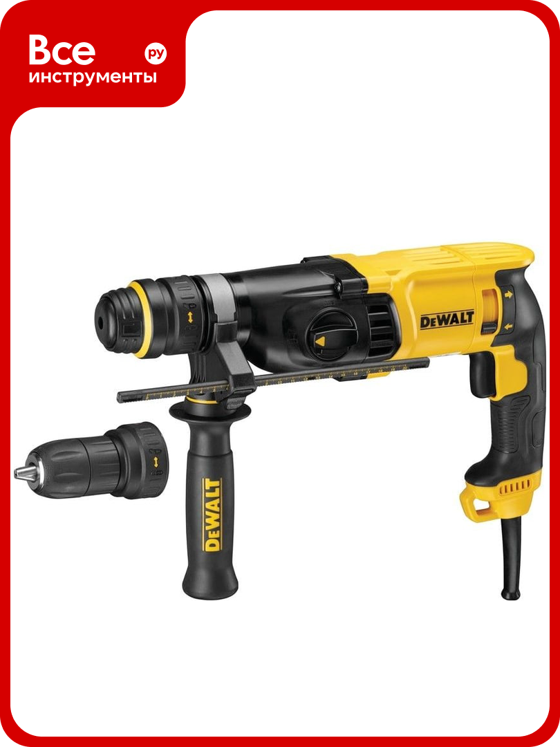 Перфоратор Dewalt SDS-plus D25134K D25134K-KS, установки анкеров сверления